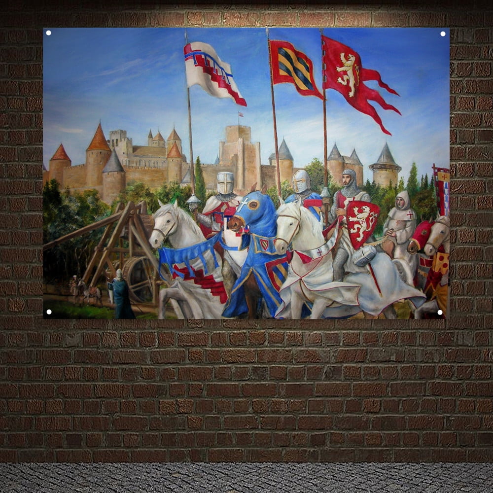 Ancient Military Wall Art Tapestry Decorative Banner Flag, 38" x 57 ...