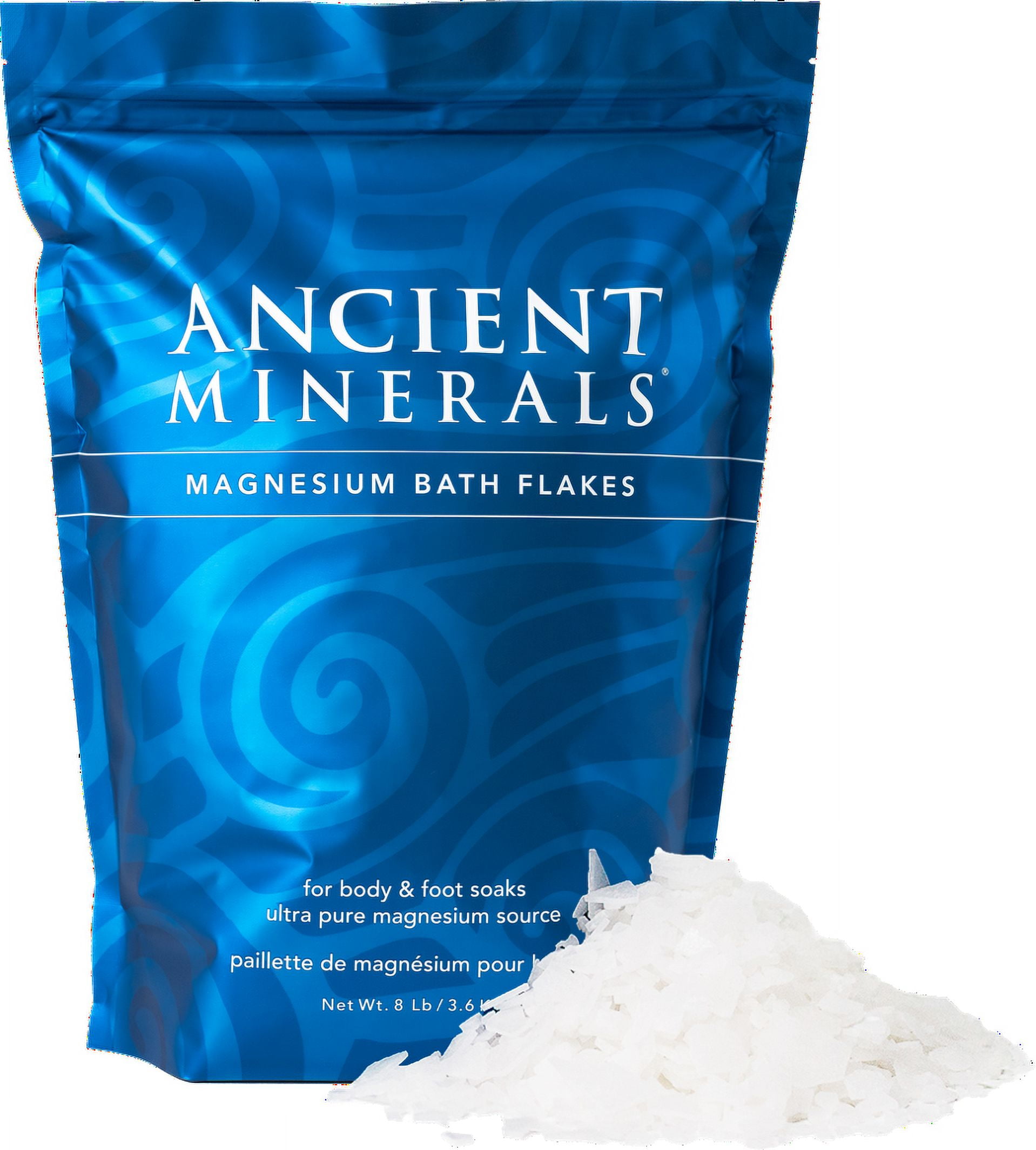 Ancient Minerals Magnesium Bath Flakes, Natural Soak for Muscle Relief (8 lbs) - Walmart.com