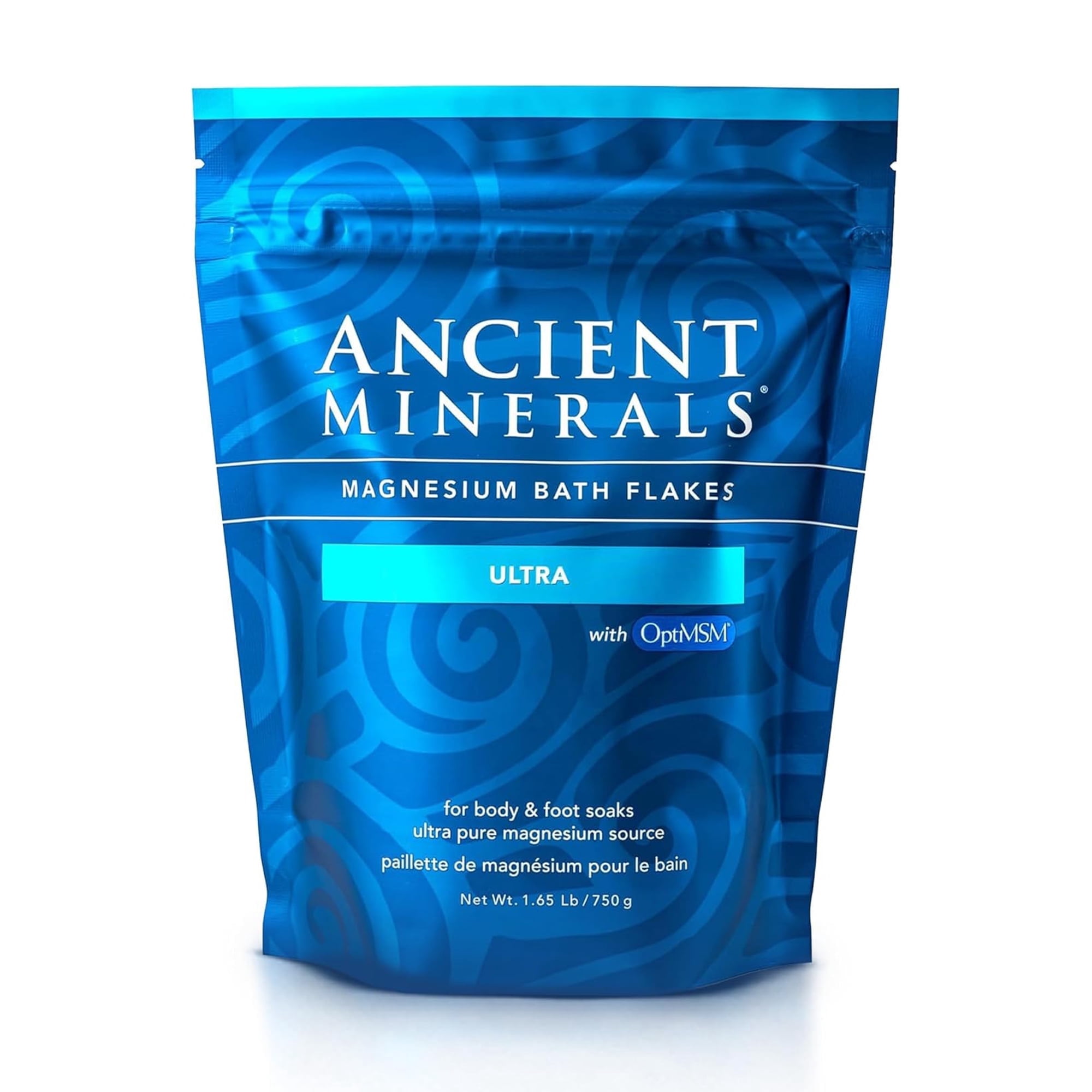 Ancient Minerals Ultra Magnesium Bath Flakes with OptiMSM, Supplement ...