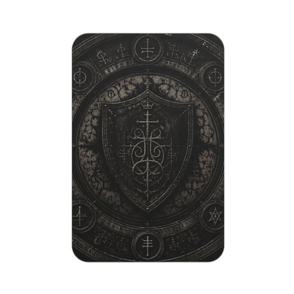 Ancient Mystical Shield Art Print Acrylic Fridge Magnets Decorative ...