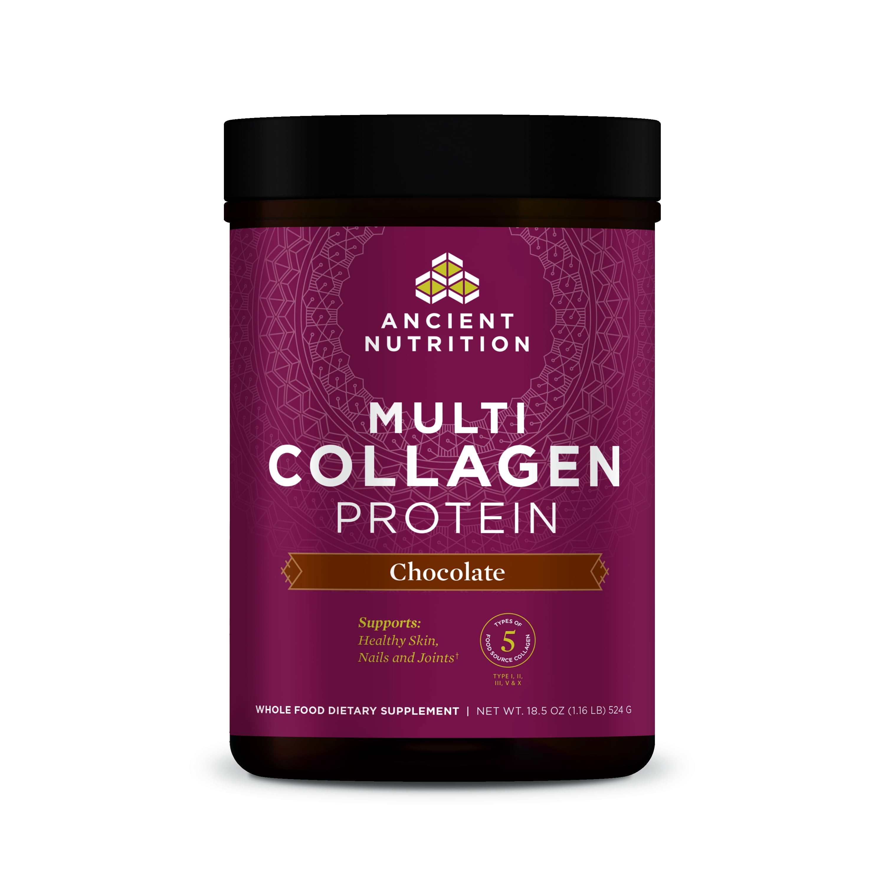 Ancient Nutrition, Multi Collagen Peptides Protein, Delicious Chocolate ...