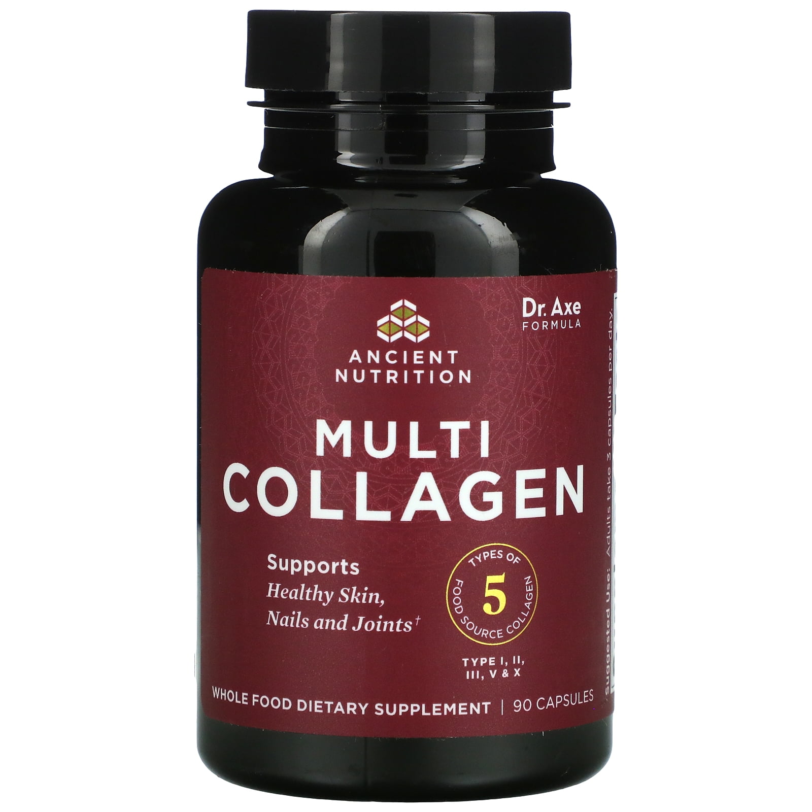 Ancient Nutrition Multi Collagen (Types 1, 2, 3, 5, 10) Capsules, 90 Ct ...