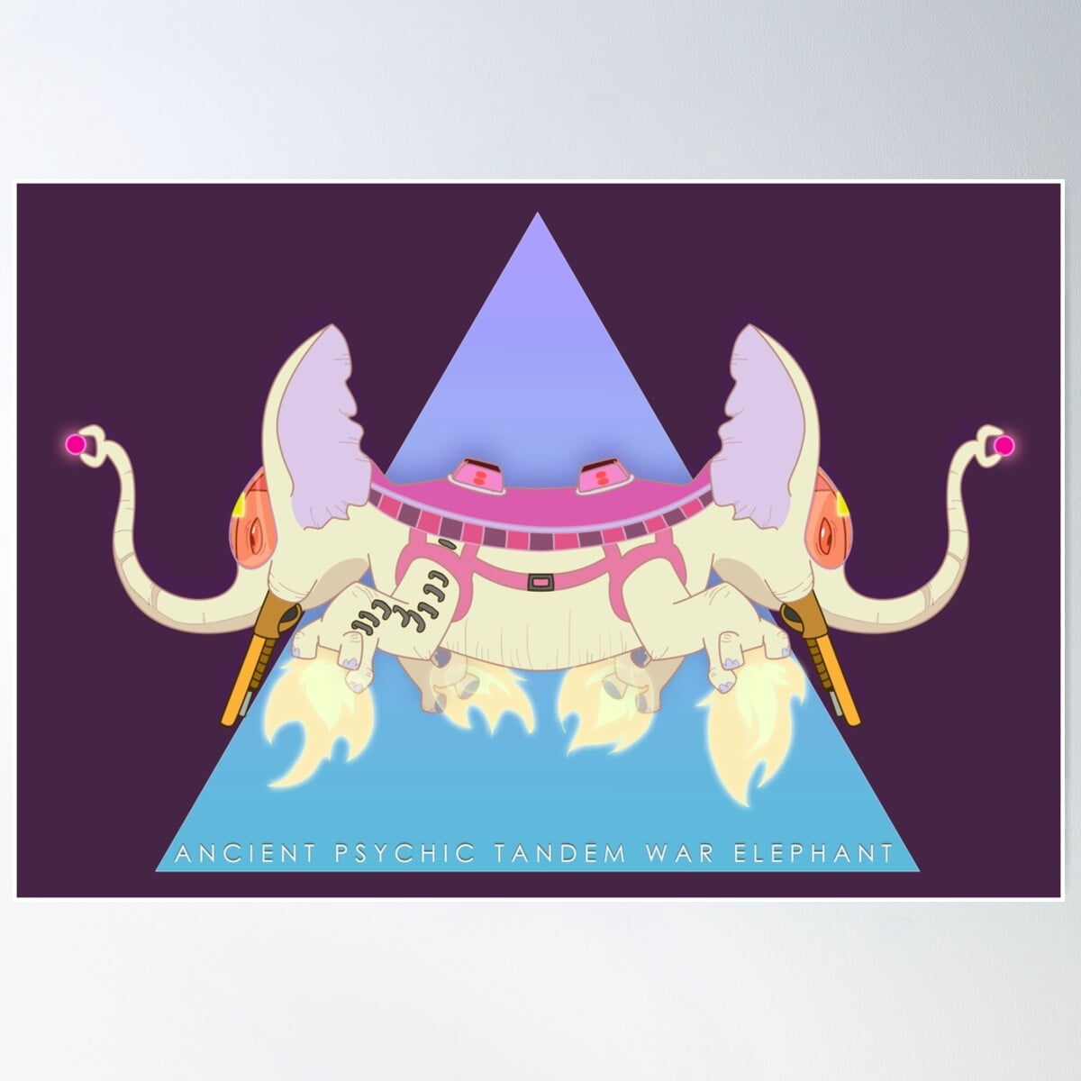 Ancient Psychic Tandem War Elephant Poster, 16x24 UNFRAMED - Walmart.com