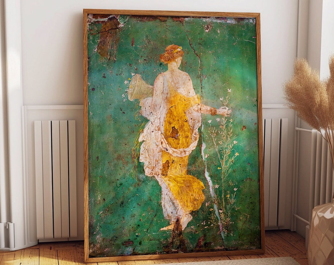 Ancient Roman Goddess Flora: Roman Fresco Poster - Goddess Of Flowering ...