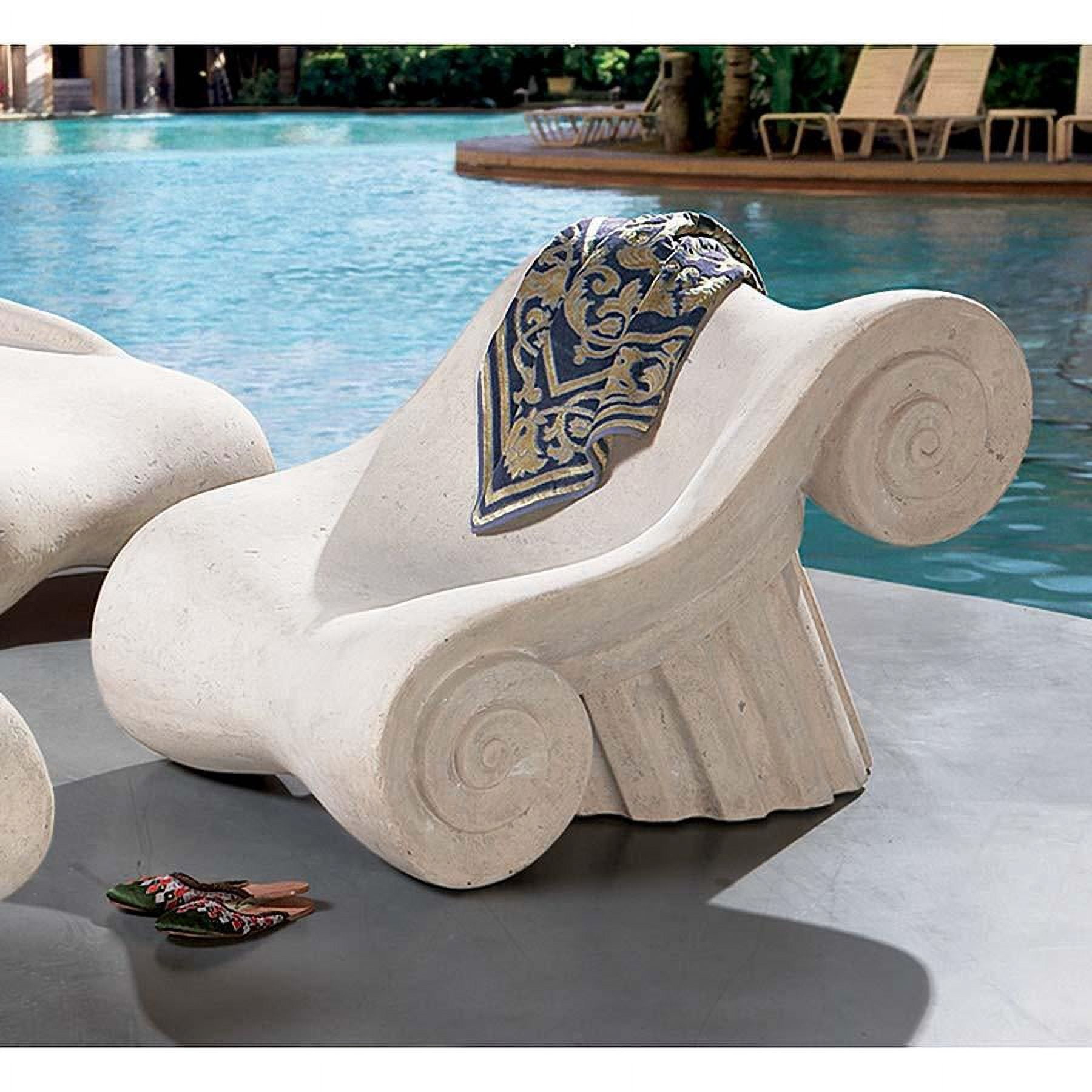 Ancient Roman Spa Furniture White Master Chair - Walmart.com