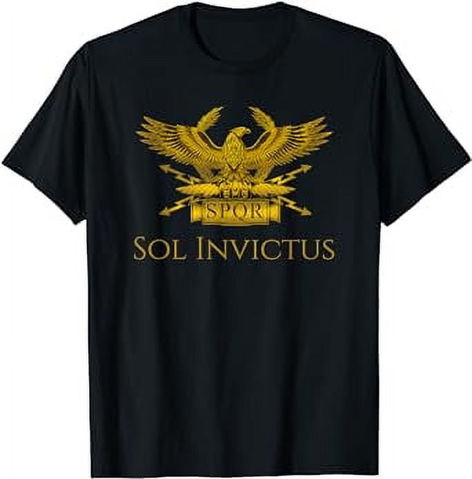 Ancient Rome Mythology Sol Invictus God SPQR Roman Eagle T-Shirt ...