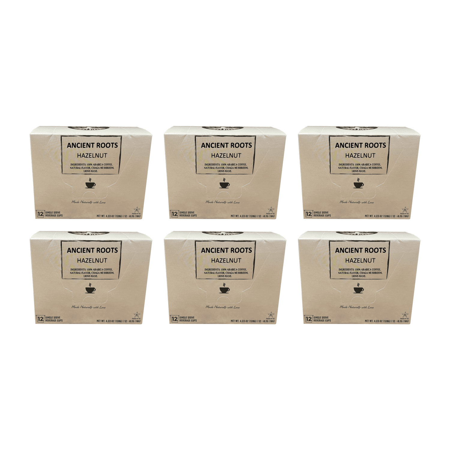 Ancient Roots Single Serve Mushroom Coffee, Made with Chaga and Lion's ...