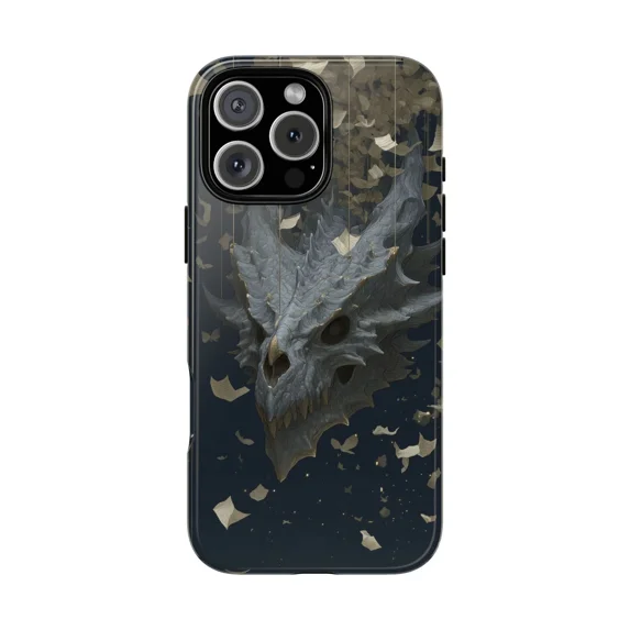 Ancient Scroll Dragon Warrior Art iPhone Case 17 16 15 14 13 12 11 Pro ...