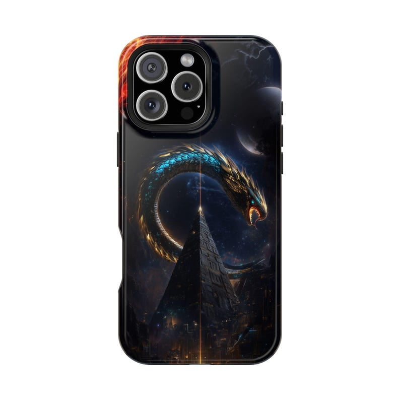 Ancient Serpent Pyramid Sentinel Aztec Snake Warrior Artwork Phone Case ...