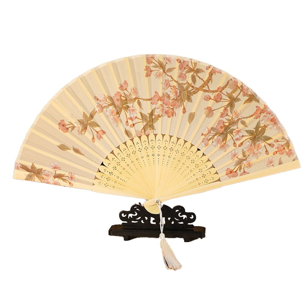 Ancient Silk Folding Fan 38Cm Wide Summer Dance Fan Hanfu Fan ...