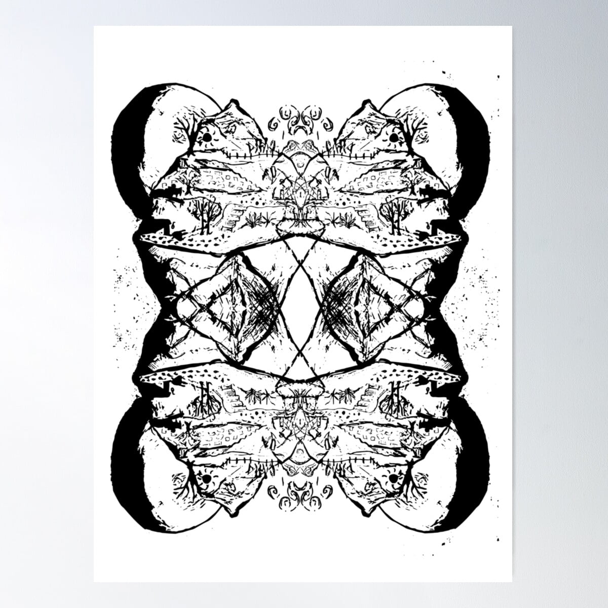 Ancient Societies In Black Poster Wall Art, Modern Wall Decor For ...