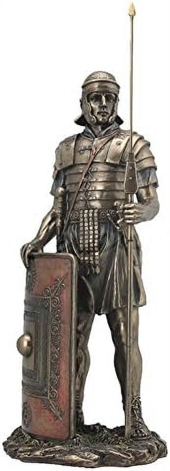Ancient Soldier w/Javelin & Shield Rome Statue Sculpture - Walmart.com