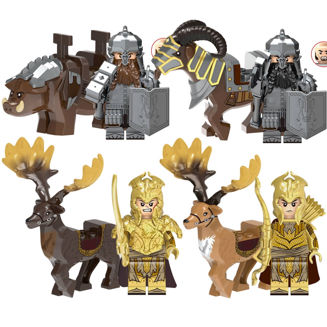 Ancient Soldiers & Mounts Action Figures Building Toys party supplies ...