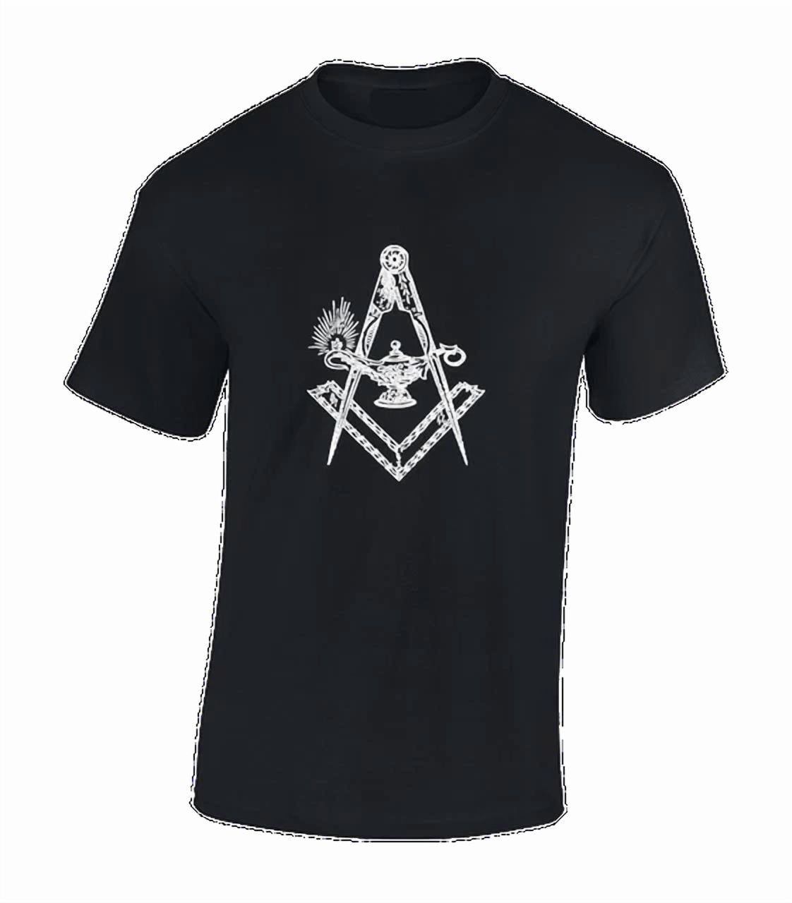 Ancient Square And Compass Retro Stone Mason Unisex S-5XL T-Shirt ...