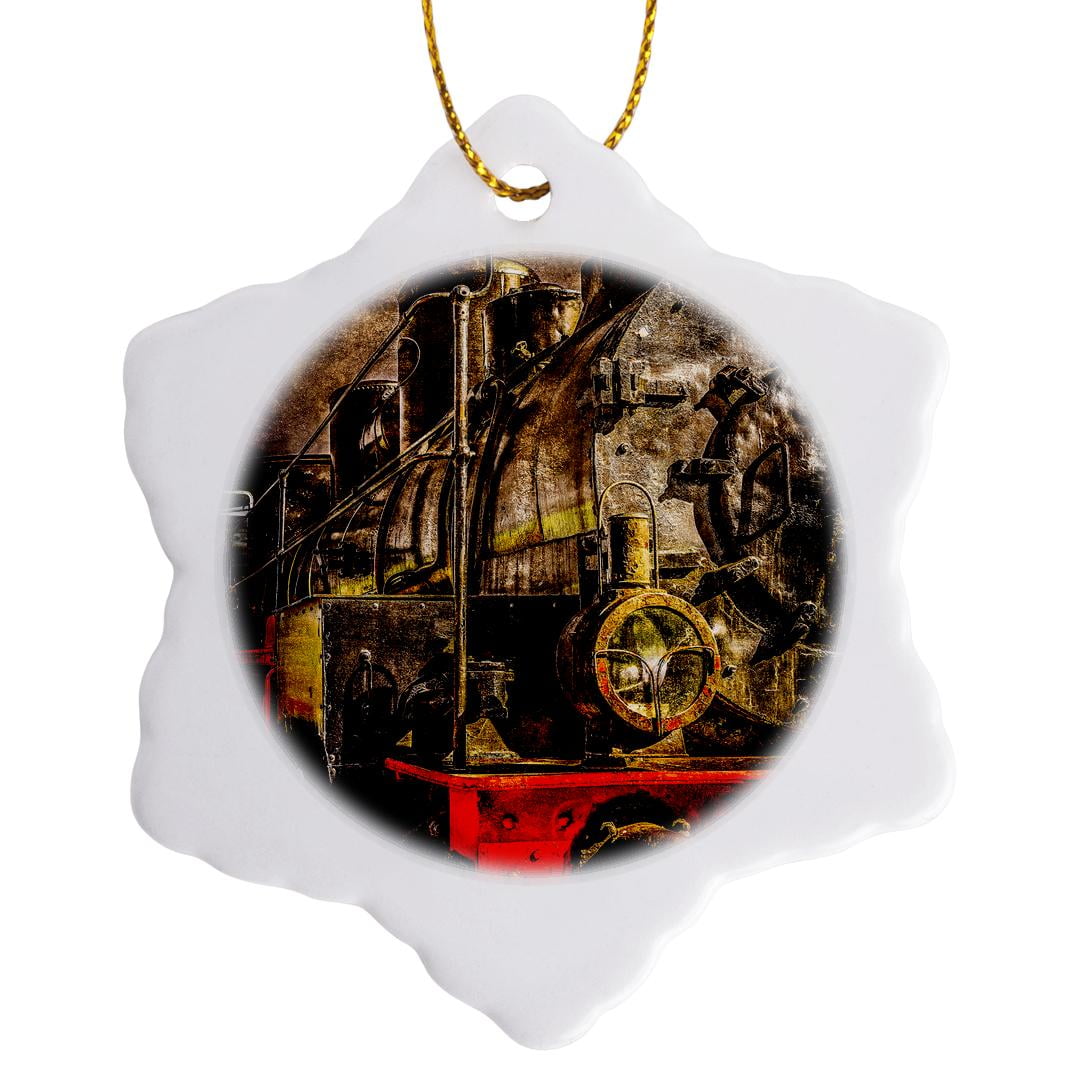 3drose, Ancient Steam Train Engine. the Veteran. Stylized Photo, 3 inch ...