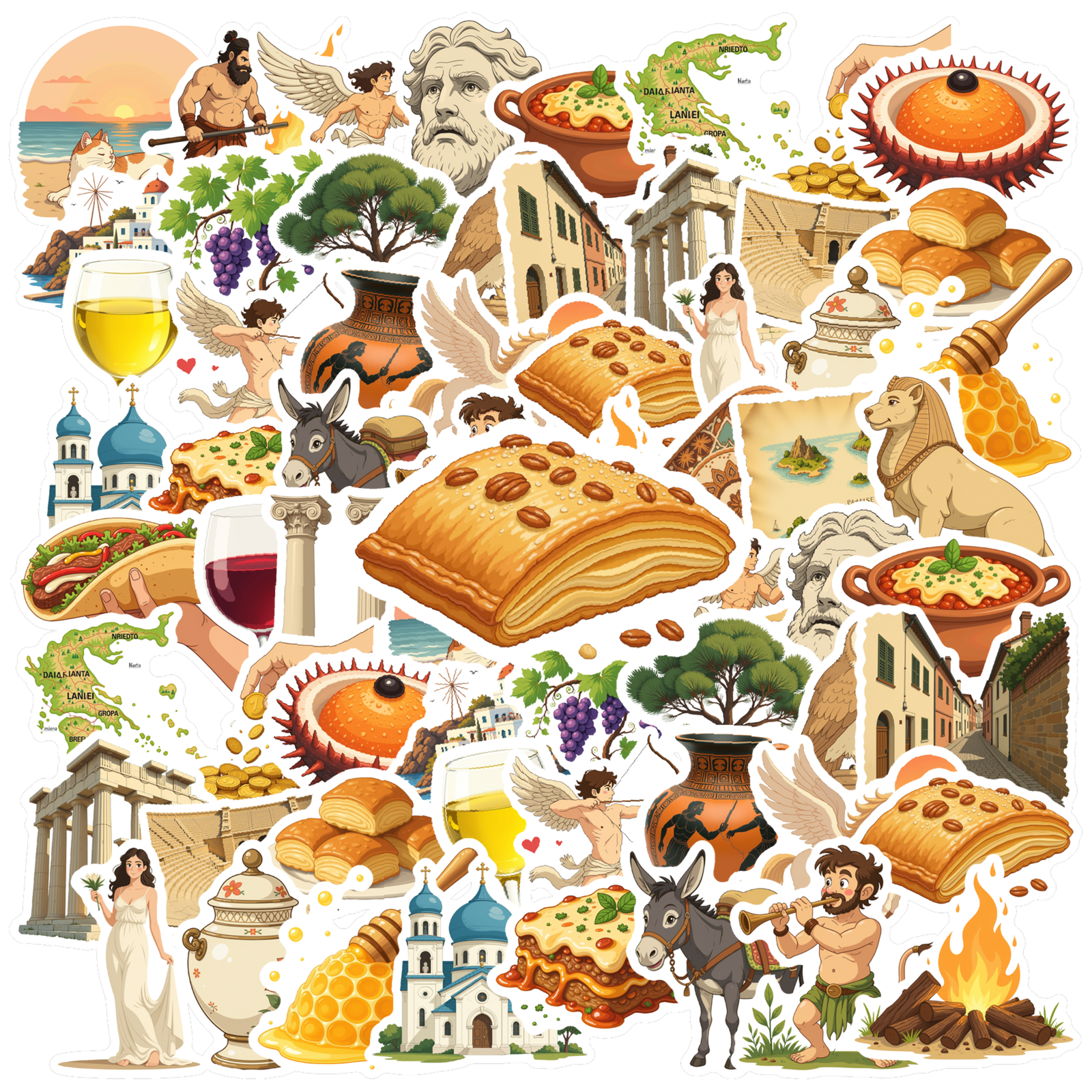 Ancient Stickers Stationery Stickers Mythology Kids Stickers DIY ...