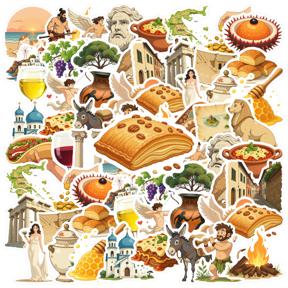 Ancient Stickers Stationery Stickers Mythology Kids Stickers DIY ...