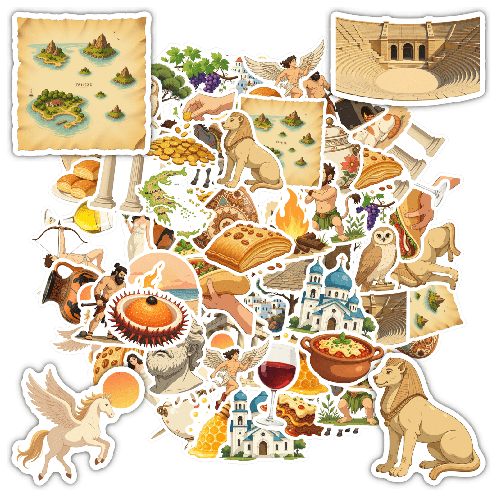 Ancient Stickers Stationery Stickers Mythology Kids Stickers DIY ...