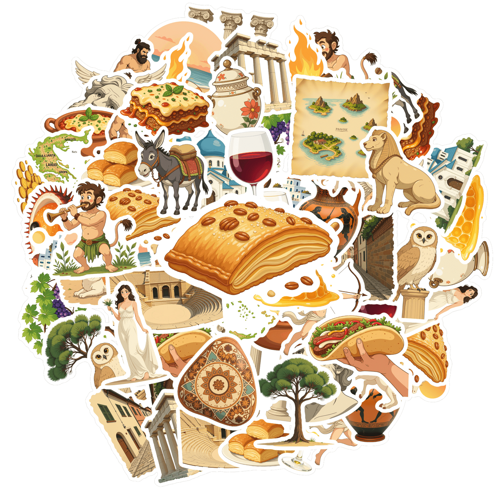 Ancient Stickers Stationery Stickers Mythology Kids Stickers DIY ...