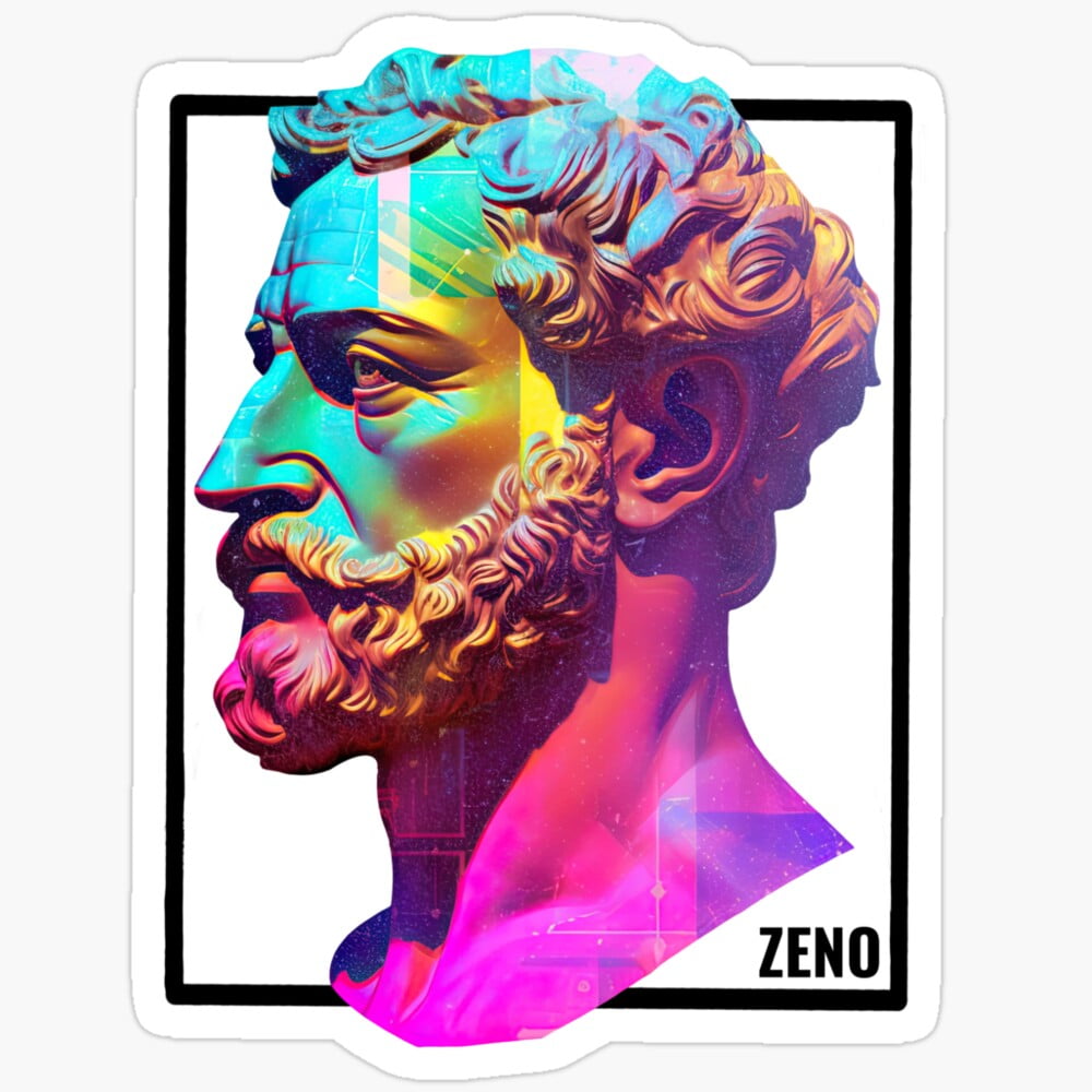 Ancient Stoic Greek Philosopher Zeno Stickerphone Decal Water Bottle ...