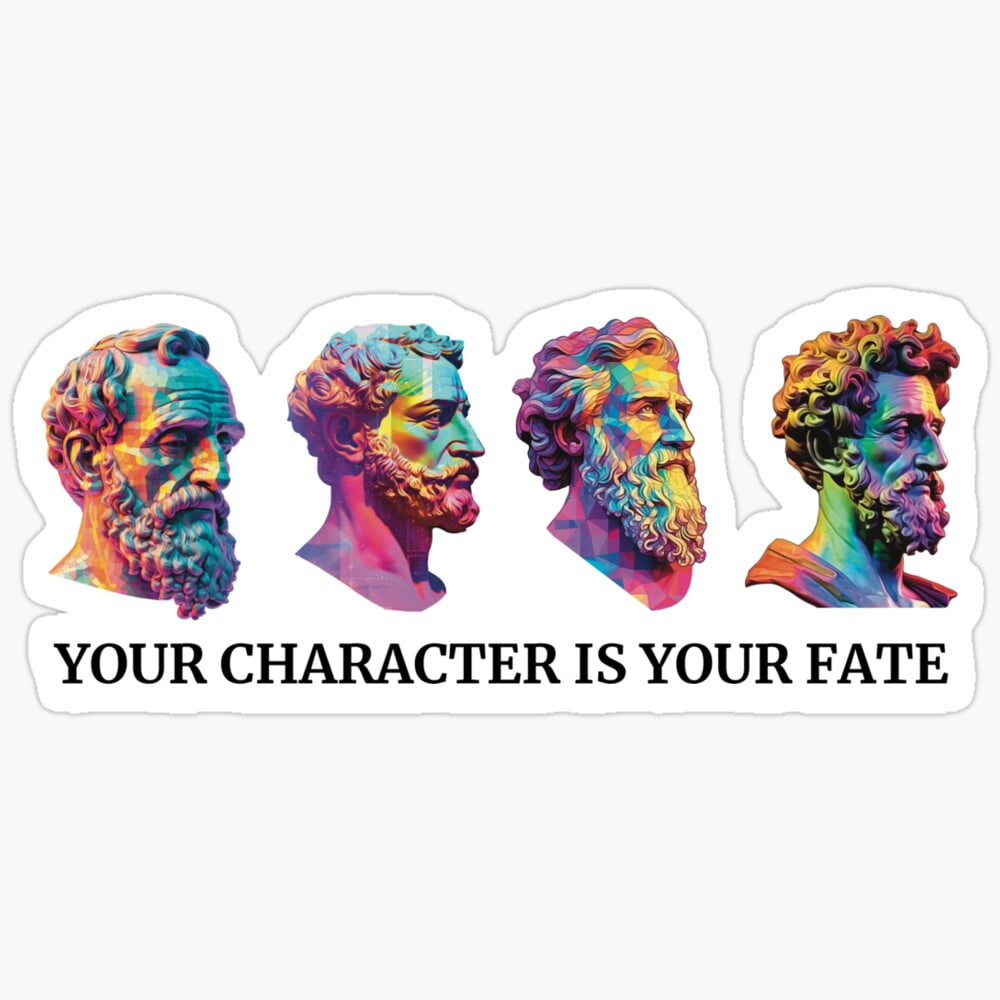Ancient Stoics Fate Quote Stickerphone Decal Water Bottle Stickers ...