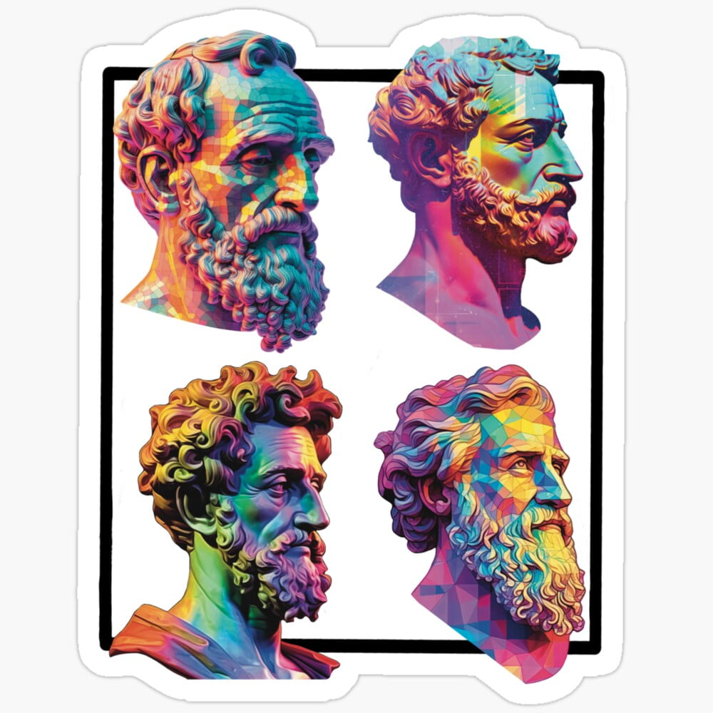 Ancient Stoics Stickerphone Decal Water Bottle Stickers, Vinyl Stickers ...