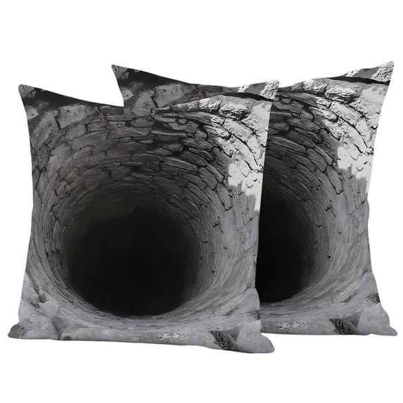 Ancient Stone Well Outdoor Waterproof Pillow Covers, Deep Realistic ...