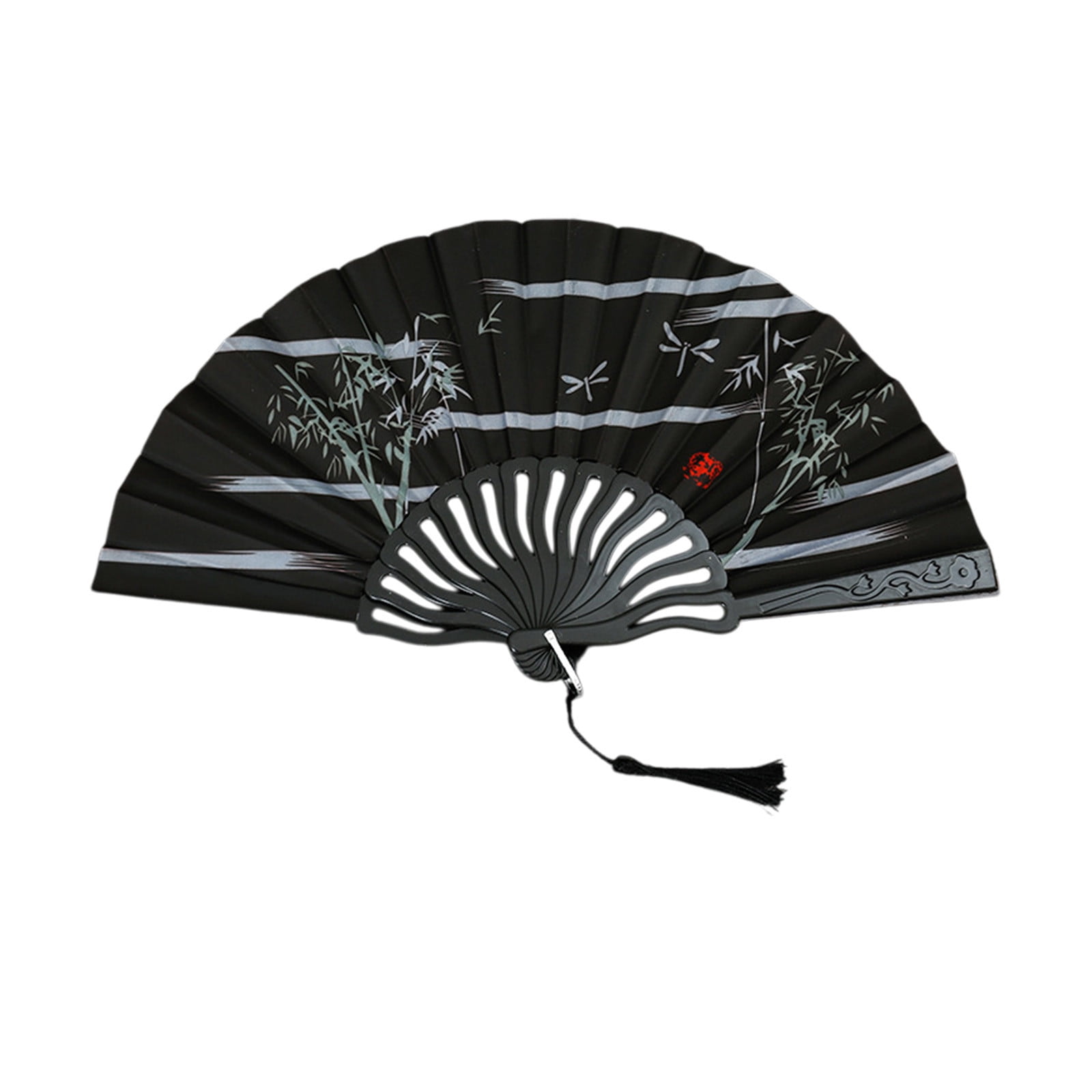 Ancient Style Folding Fan 7 Inch with Tassels - Portable Hand Fan for ...