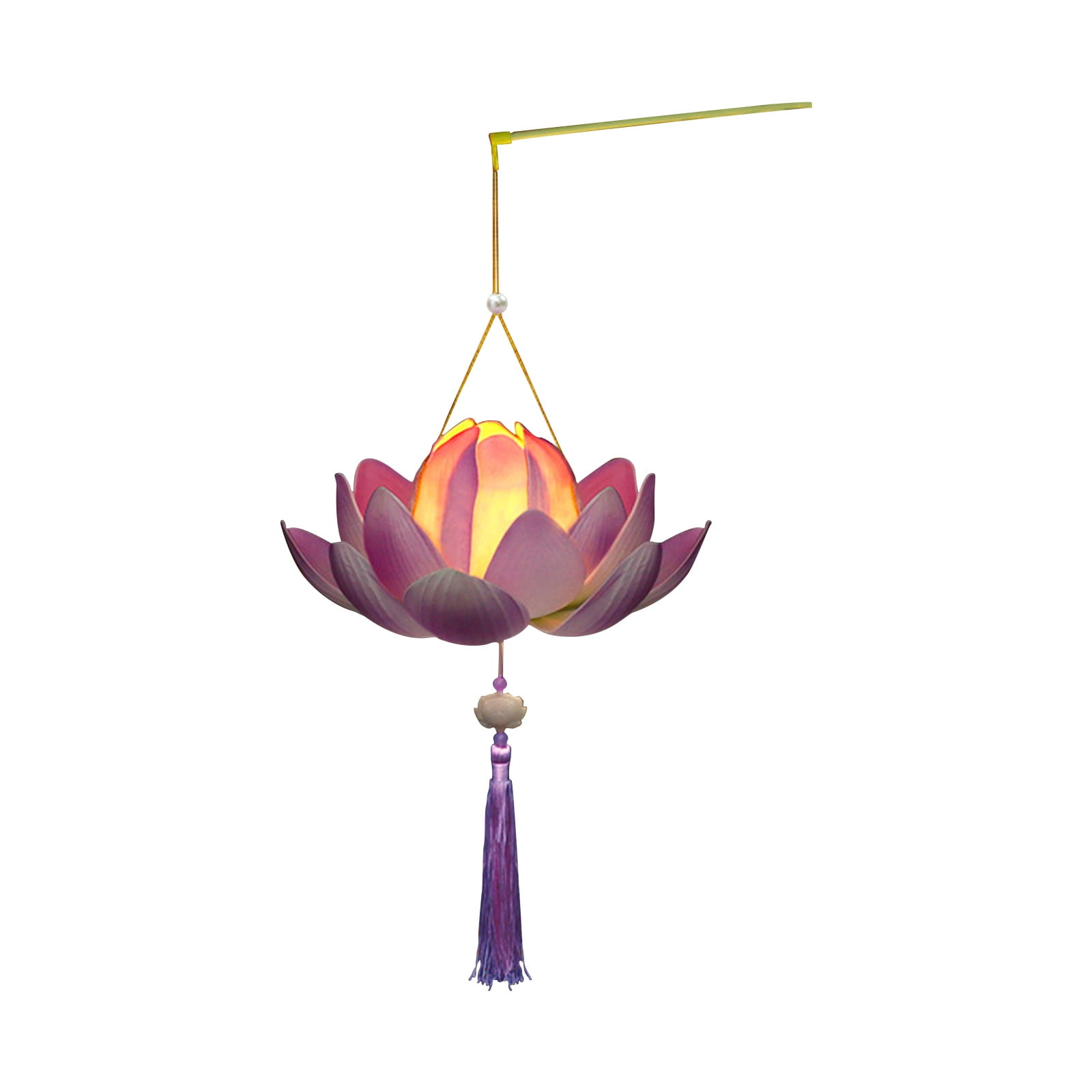 Ancient Style Glowing Flower Lanterns | Mid Festival Hanging Decor ...