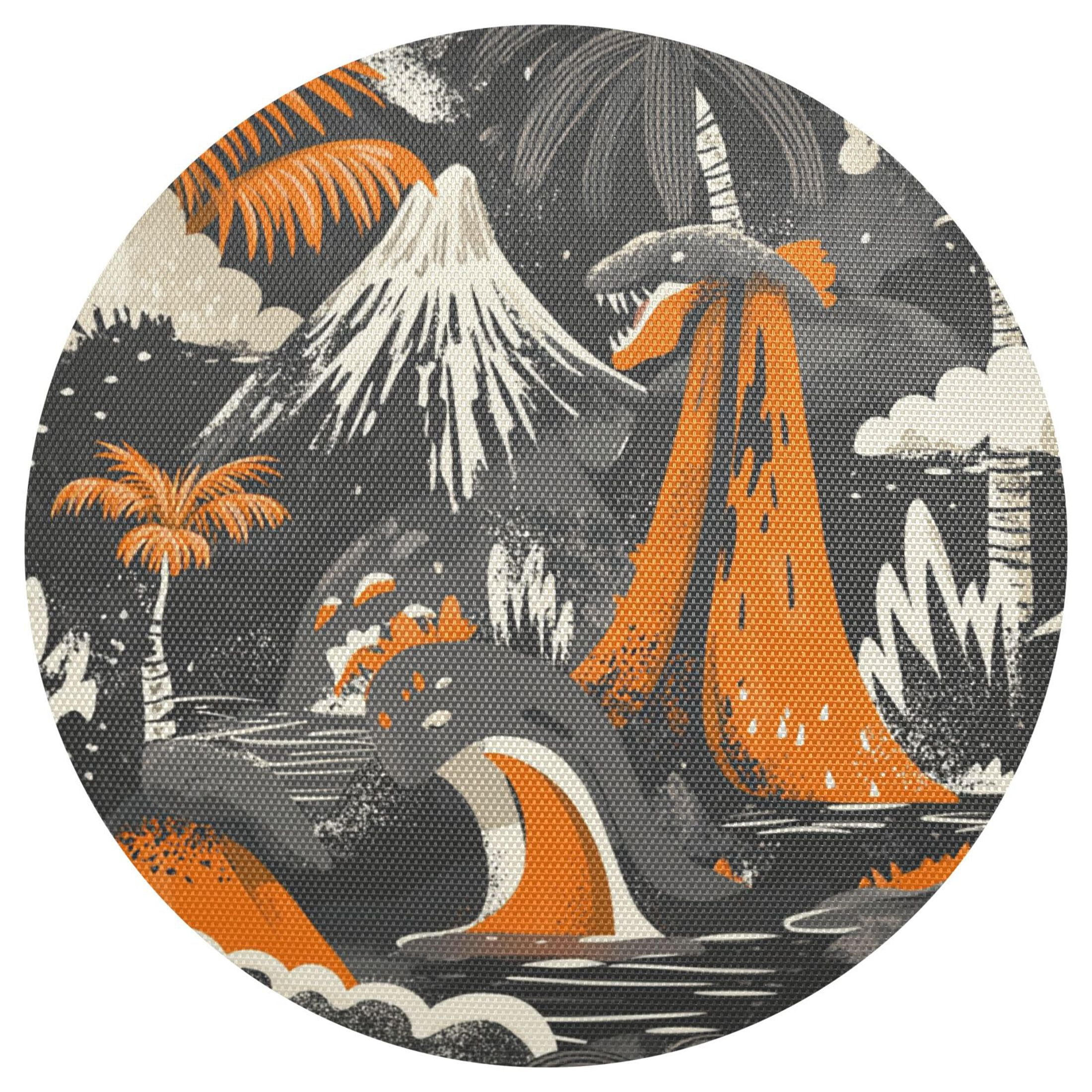 Ancient Times 6-Piece 15.4in Durable PVC Plate Mats, Heat-Resistant for ...