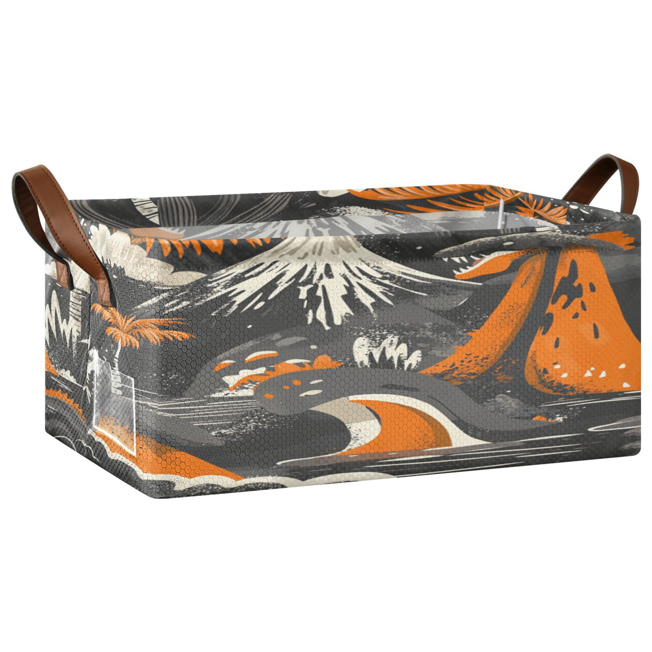 Ancient Times Open Home Storage Bins Foldable Metal Frame Shelf Baskets ...