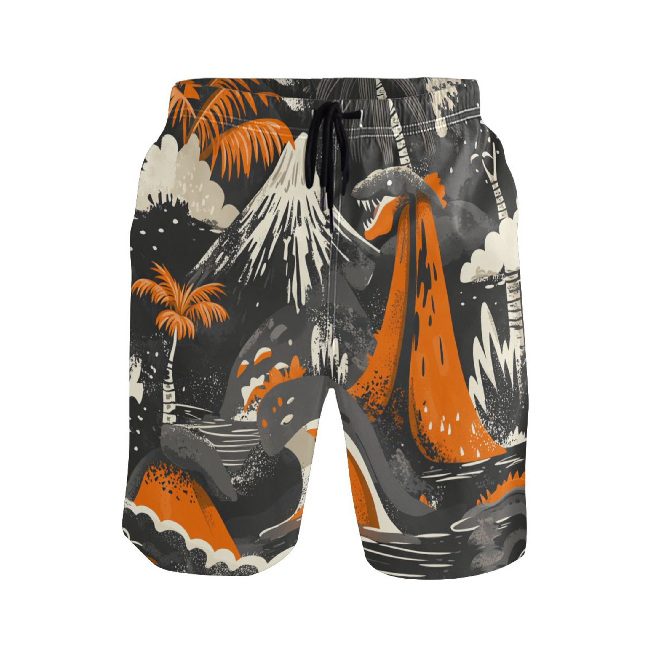 Ancient Times Small Size Men's Quick Dry Beach Shorts with Mesh Lining ...