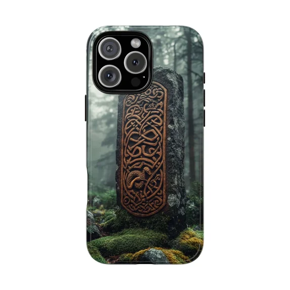 Ancient Tribal Viking Rune Symbol Phone Case for iPhone 17 to 11 Pro ...