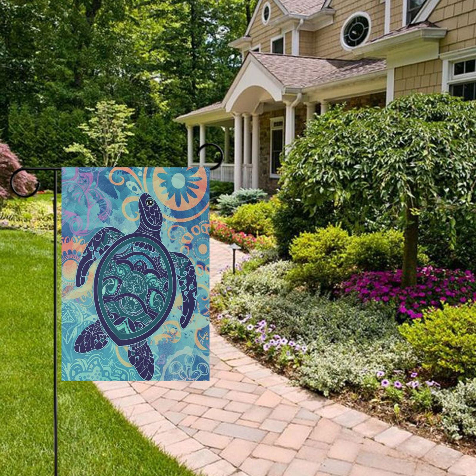 Ancient Turtle Garden Flag Double Sided 12 x 18 Inch Outside Yard ...