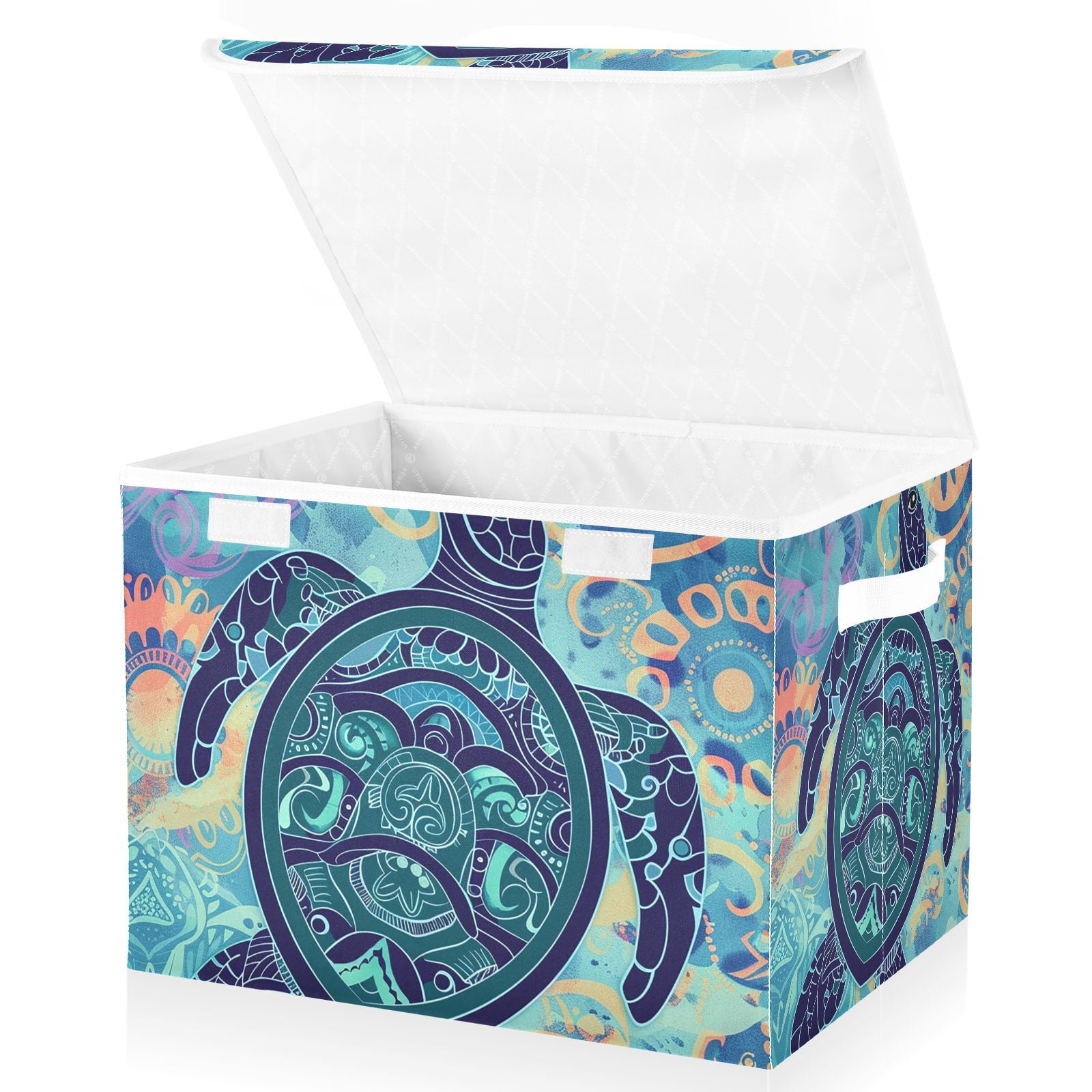 Ancient Turtle Storage Basket for Shelves Foldable Container Organizer ...