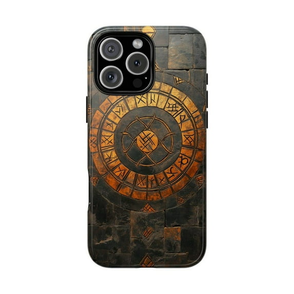 Ancient Vegvisir Viking Compass Rune Symbol Art Phone Case with iPhone ...
