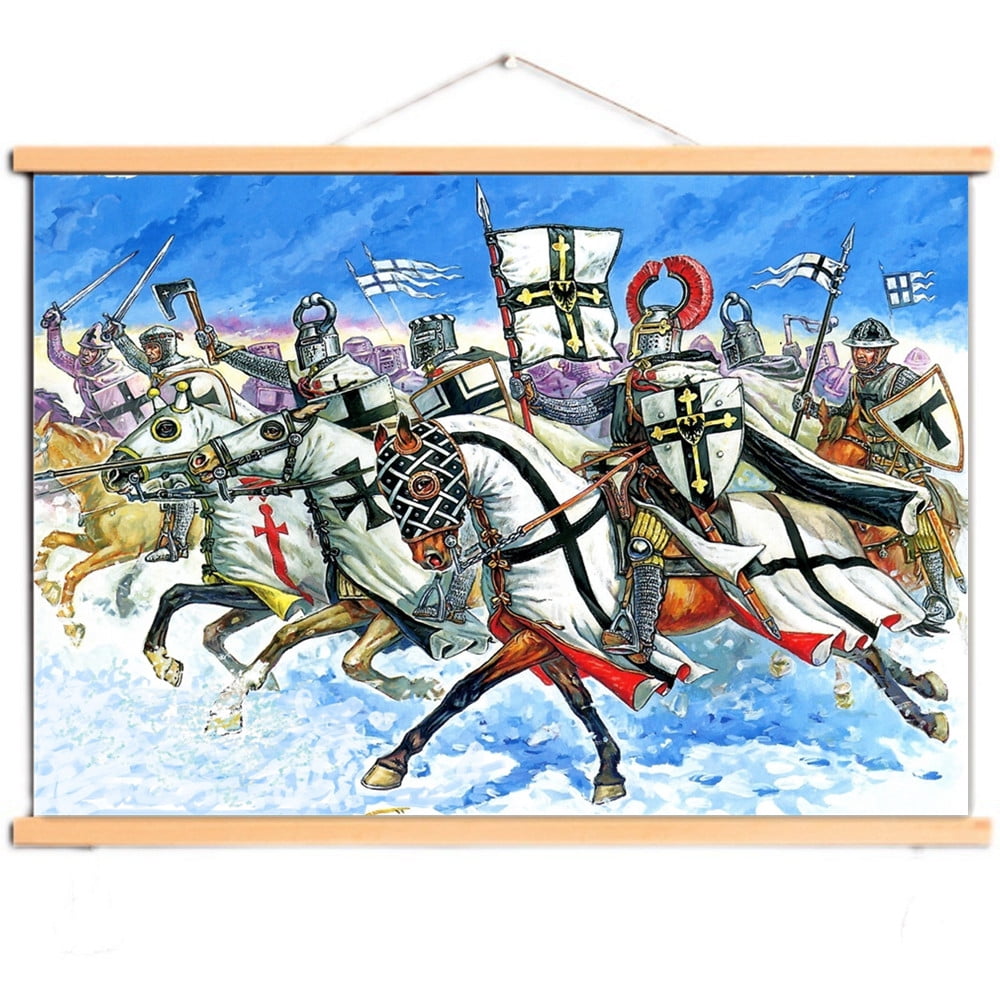 Ancient War Military Wall Art Posters and Canvas Scroll Prints Tapestry ...