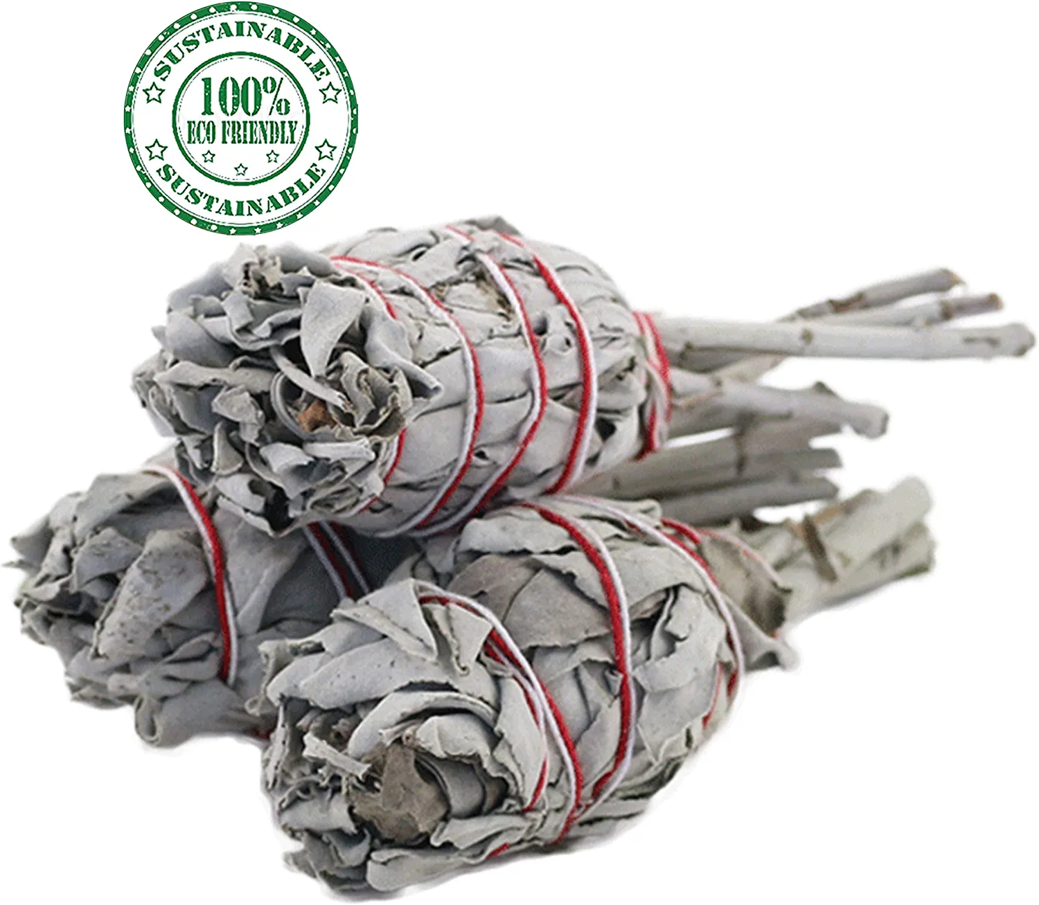 AncientVeda 3 White Sage Torches Smudge Stick Bundles & Smudge Guide ...