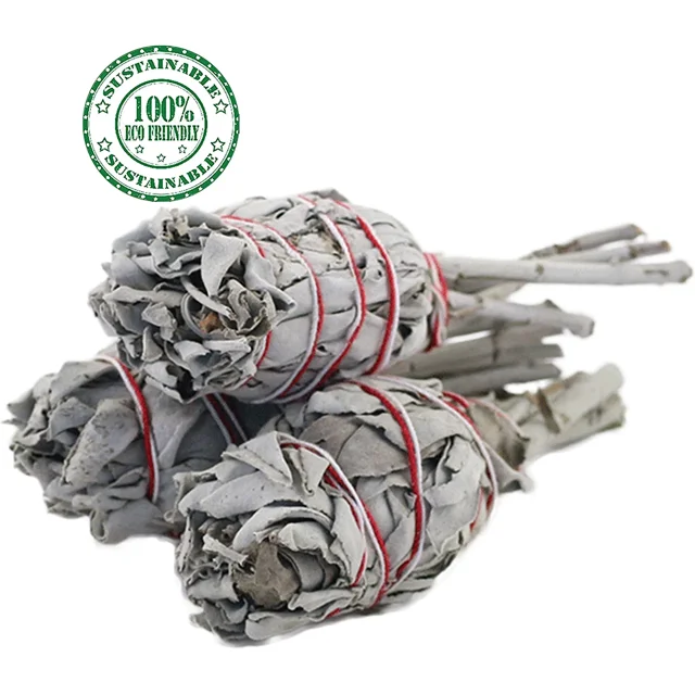AncientVeda 3 White Sage Torches Smudge Stick Bundles & Smudge Guide ...
