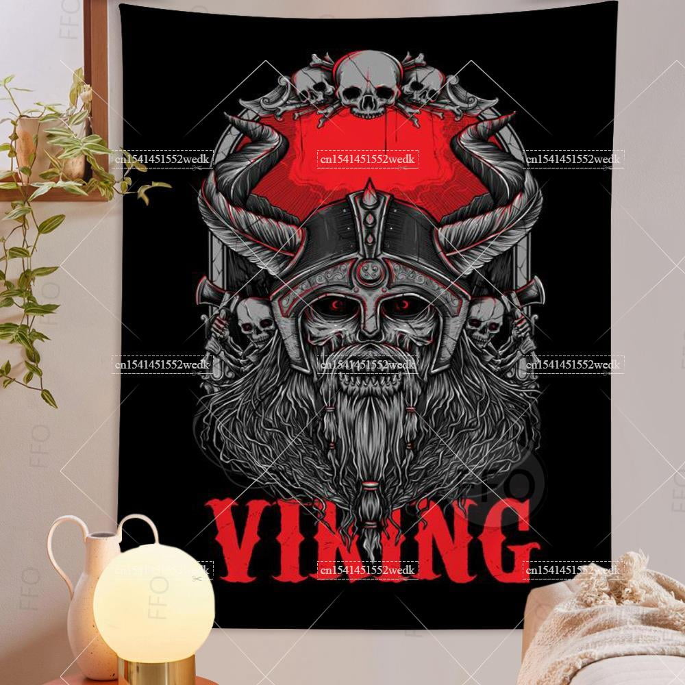 Ancientn Viking Tapestry Wall Hanging Norse Runes Tarot Tapestrys ...