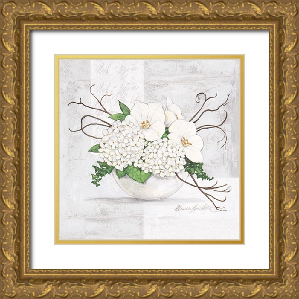 Ancilotti, Claudia 12x12 Gold Ornate Wood Framed with Double Matting ...