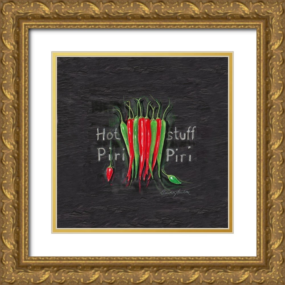 Ancilotti, Claudia 15x15 Gold Ornate Wood Framed with Double Matting ...