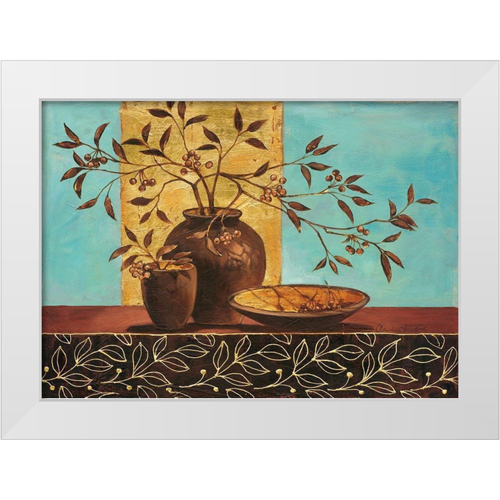 Ancilotti, Claudia 18x14 White Modern Wood Framed Museum Art Print ...