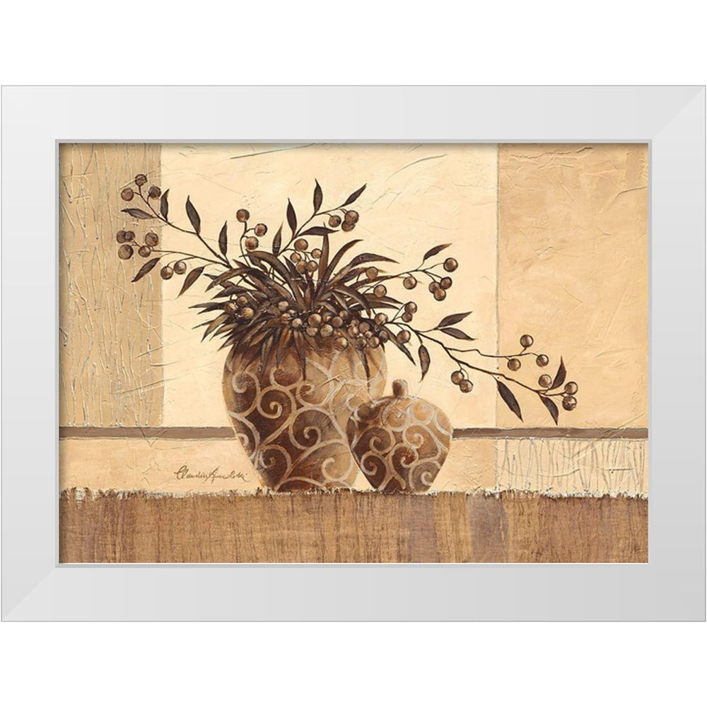 Ancilotti, Claudia 18x14 White Modern Wood Framed Museum Art Print ...