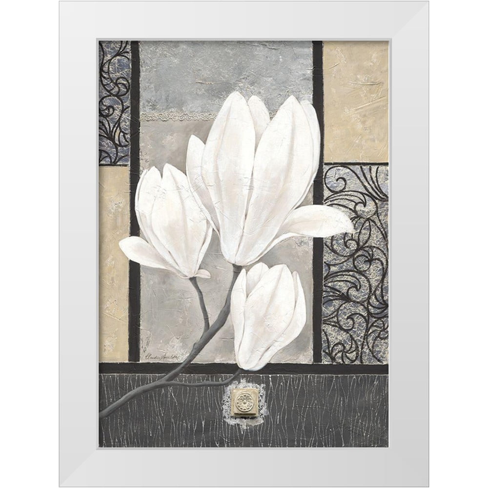 Ancilotti, Claudia 18x24 White Modern Wood Framed Museum Art Print ...