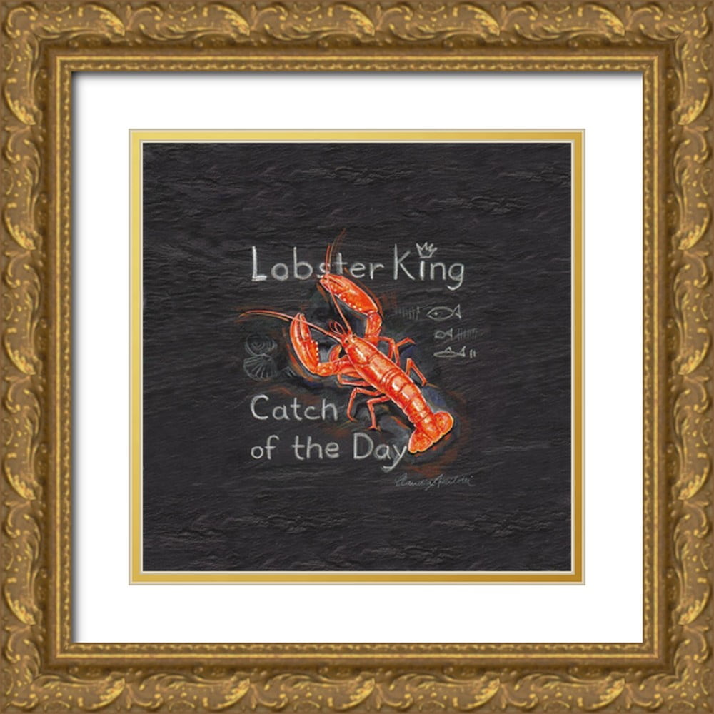 Ancilotti, Claudia 20x20 Gold Ornate Wood Framed with Double Matting ...