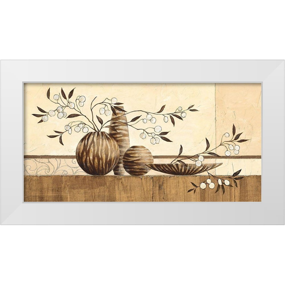 Ancilotti, Claudia 24x14 White Modern Wood Framed Museum Art Print ...