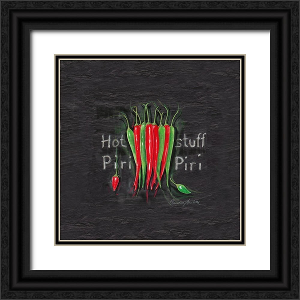 Ancilotti, Claudia 26x26 Black Ornate Wood Framed with Double Matting ...