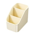 Anckoeil 3-Grid Plastic Desktop Storage Box, Stepped Organizer for ...