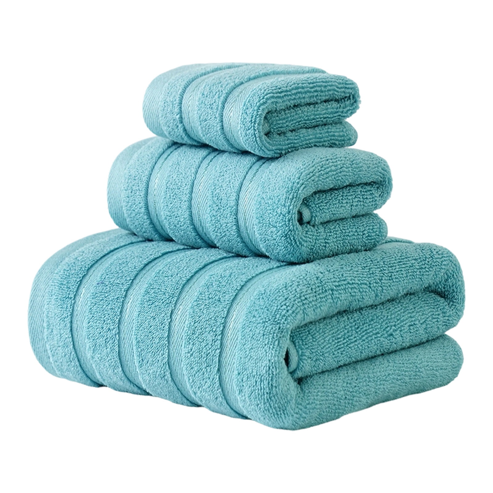 Anckoeil 3-Pack Premium Long Staple Cotton Bath Towel Set, Ultra Soft ...
